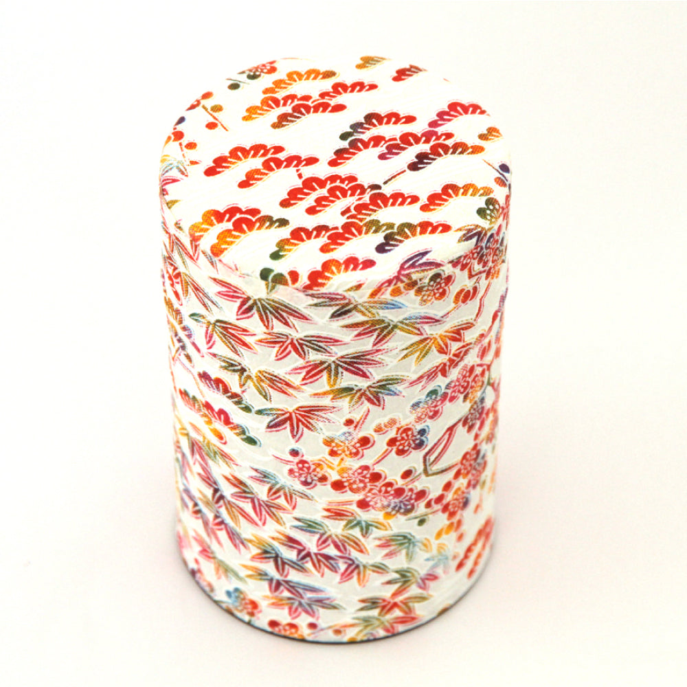 Japanese Tea caddy made in Japan [colorful] Air tight container ...